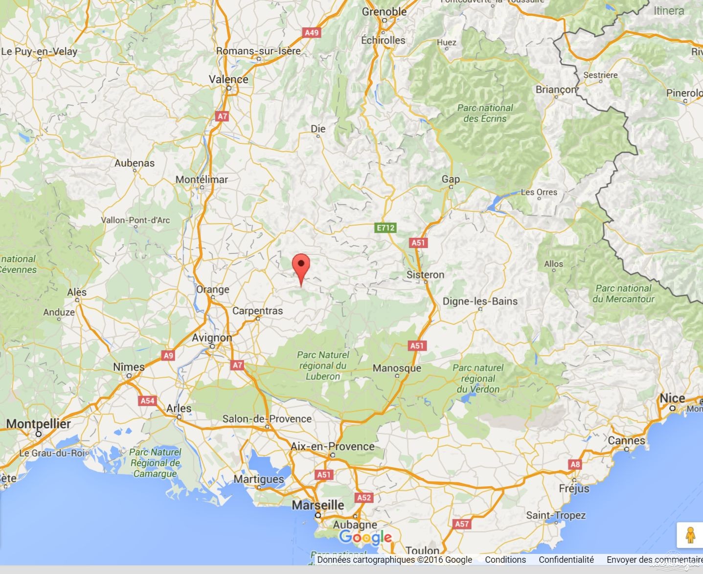 carte ventoux - Itinera Magica