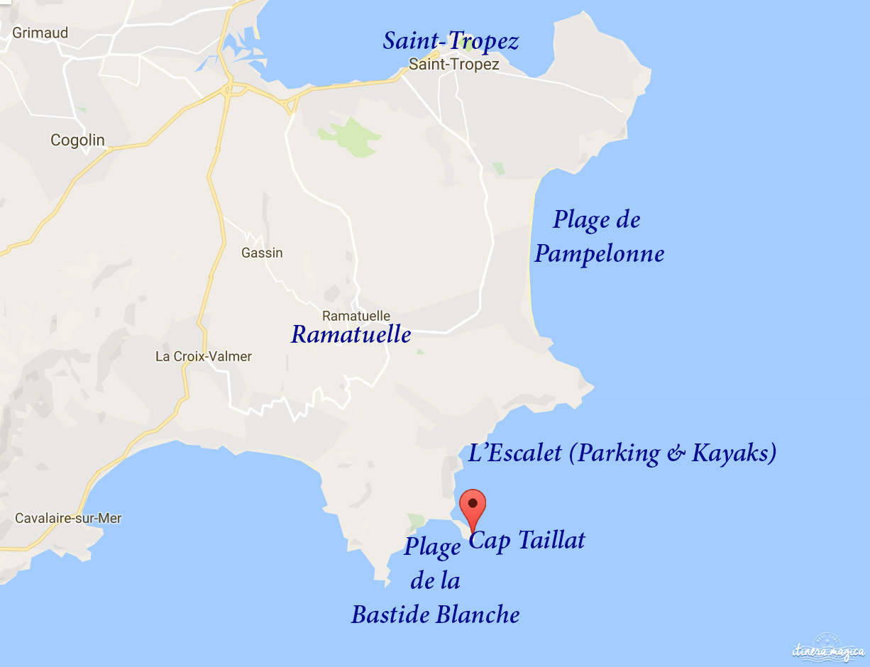 how to get to bastide blanche cap taillat secret beach on the french ...